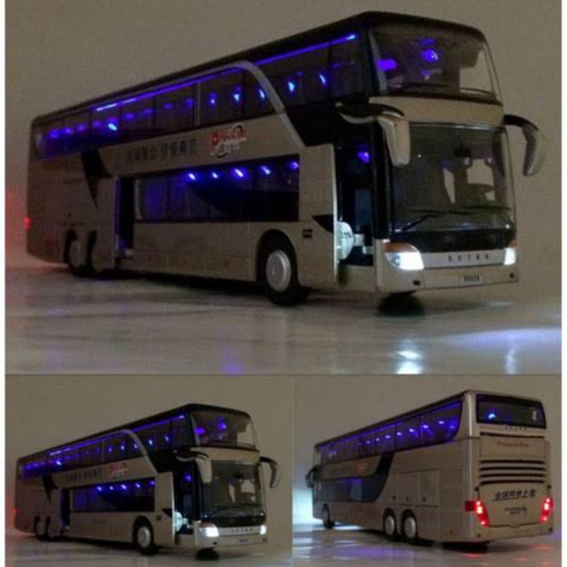 Diecast Miniature Bus / Bus Double Decker Scale 1:32 Miniature Bus ...