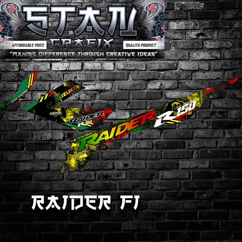 RAIDER 150 FI REGGAE INSPIRED DECALS | Shopee Philippines