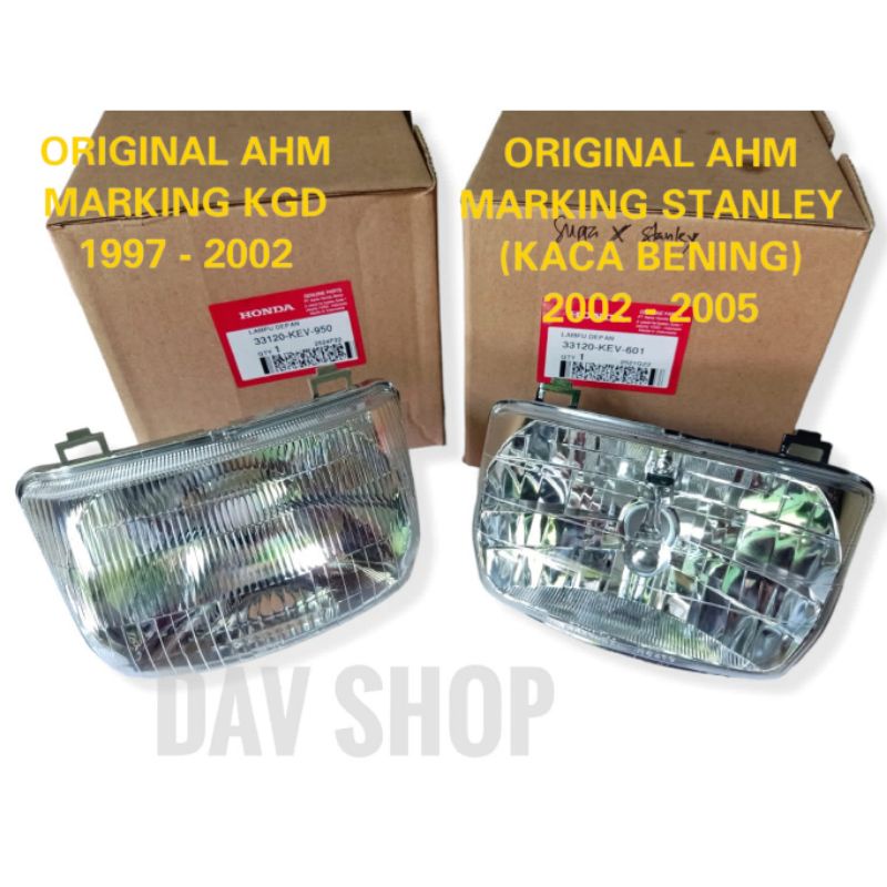 ORIGINAL AHM HEADLIGHT UNIT/REFLECTOR HEADLIGHT SUPRA X LAMA 100 XX V ...