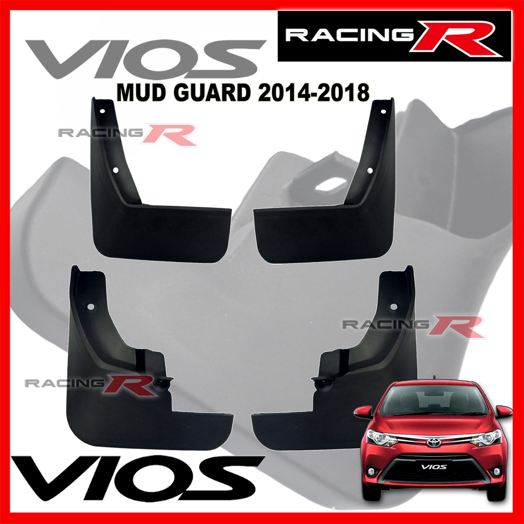 Toyota Vios 2014 to 2018 OEM Mudguard w/ 8PCS SCREWS Mud Flaps Splash ...