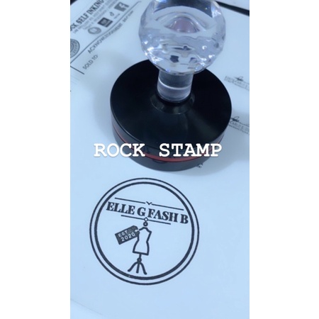2X2 PERSONALIZED ROUND LOGO Self Inking stamp | Shopee Philippines