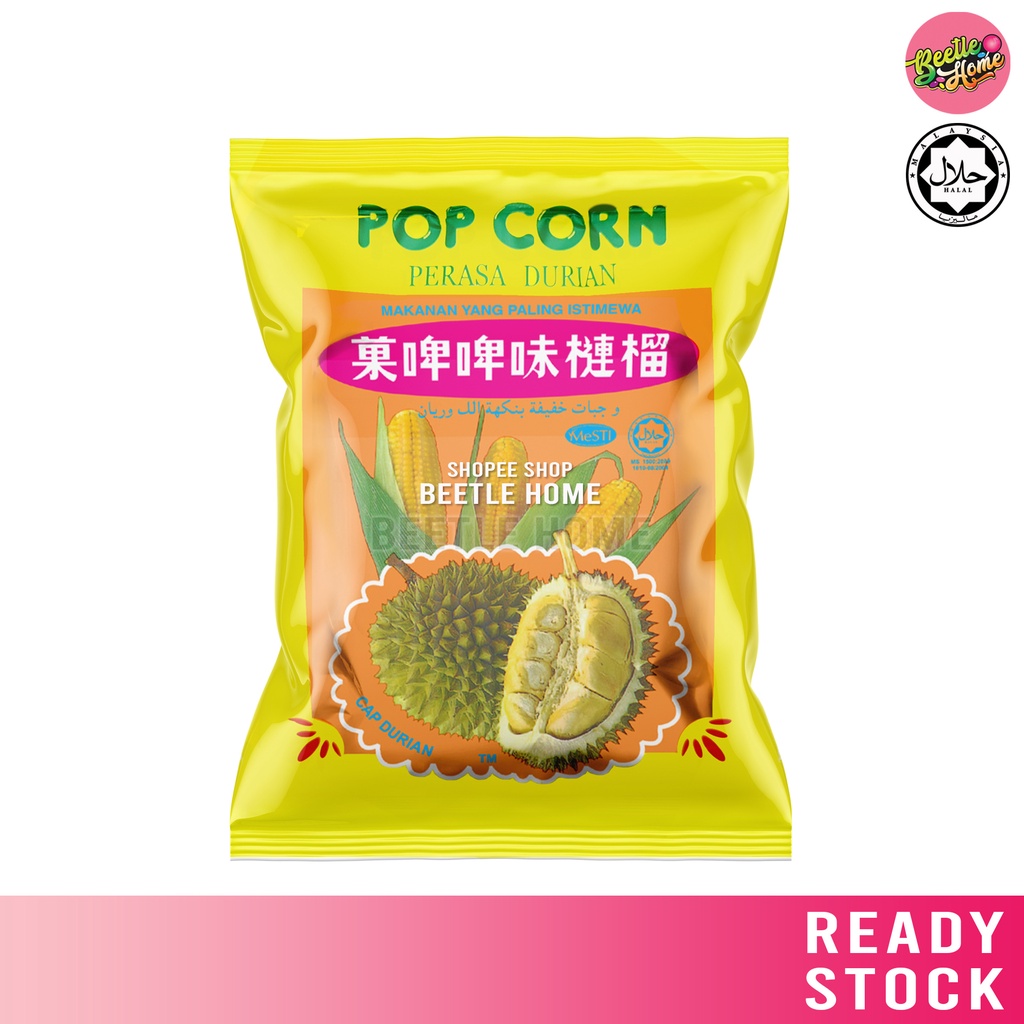 Pop Corn Durian Flavoring Durian 70g Snack Durian Snack | Shopee ...