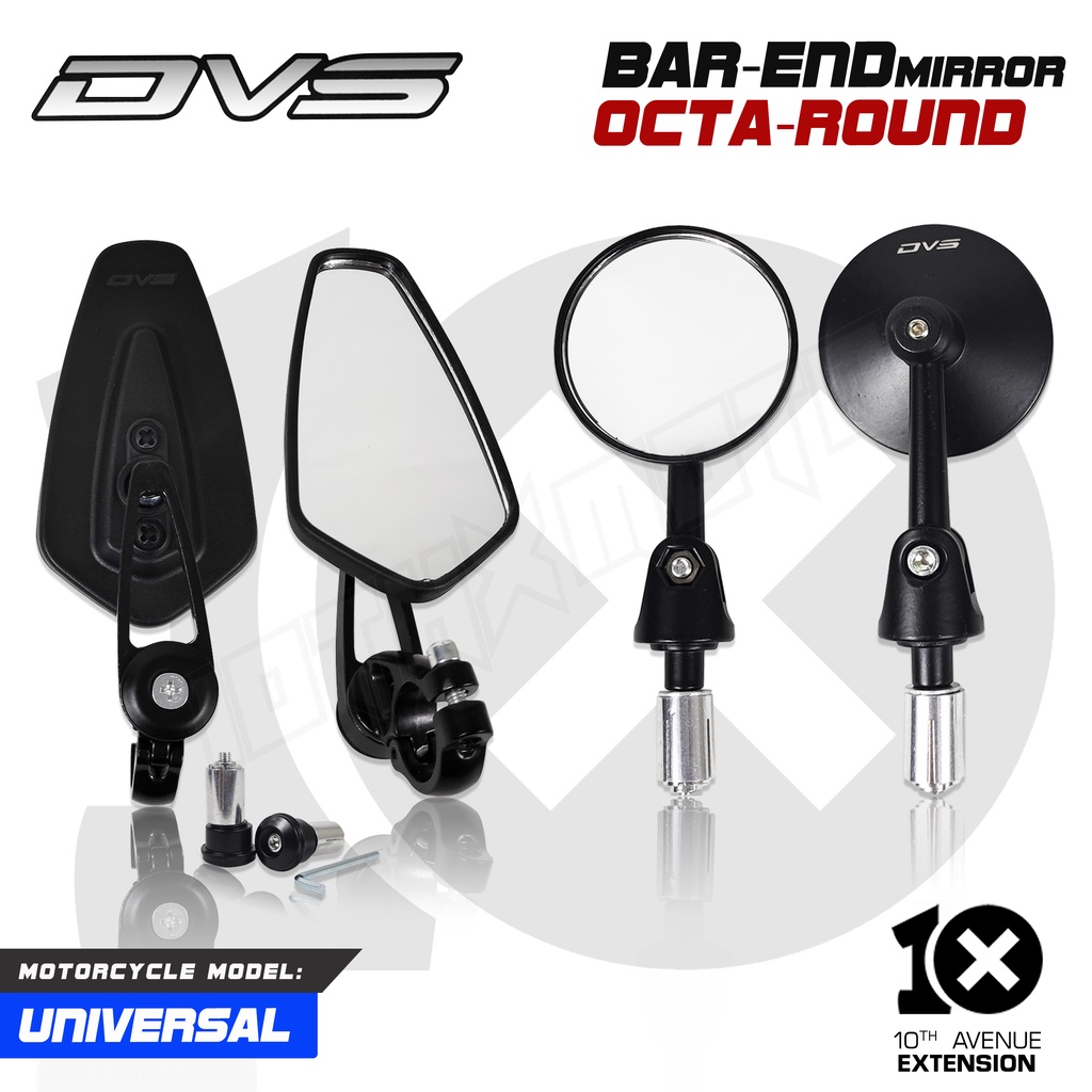 10THX DVS Bar End Side Mirror for Aerox, NMAX, Click Mio, Sniper 150 ...