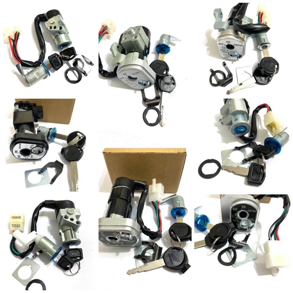 Motorcycle lock set Wave alpha 100, alpha 110,-Dream- RS, RSX, - 2 ...