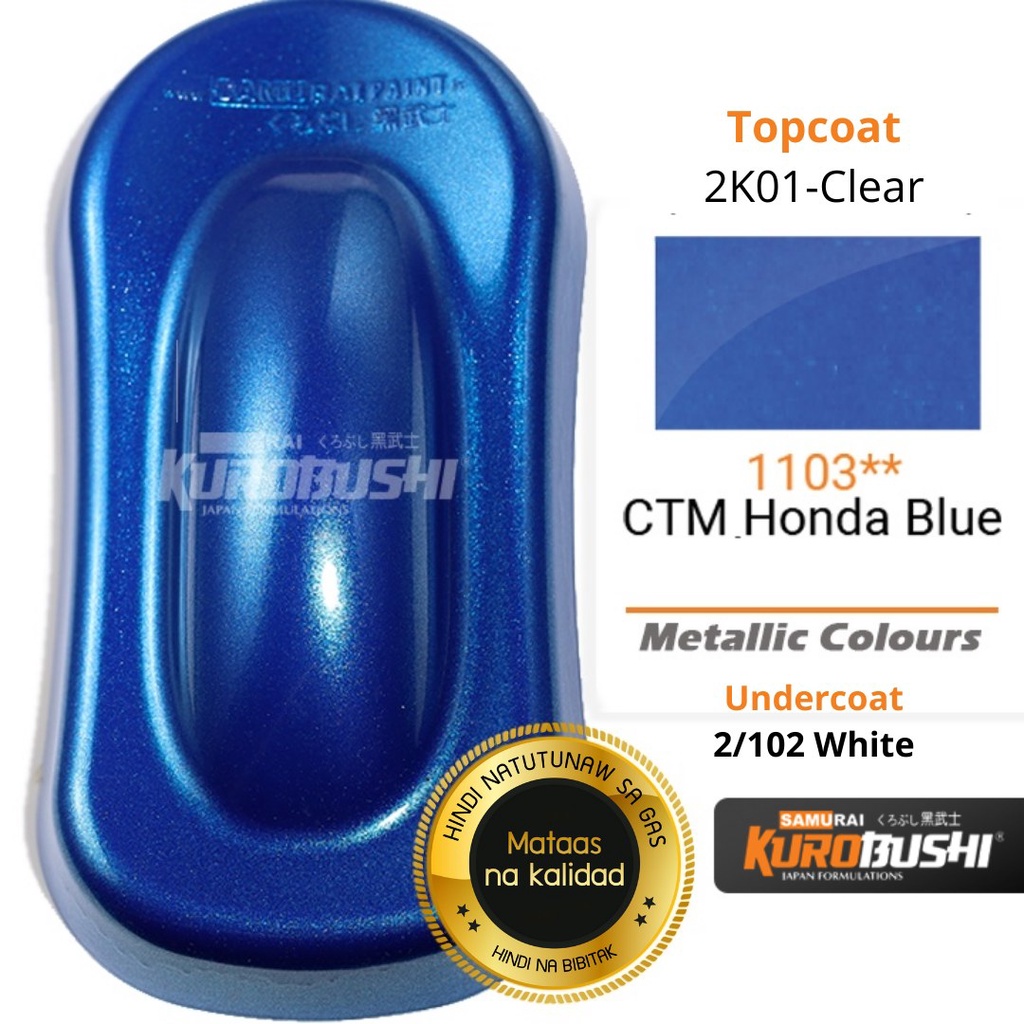 Samurai Paint 1103 CTM Honda Blue 400ml | Shopee Philippines