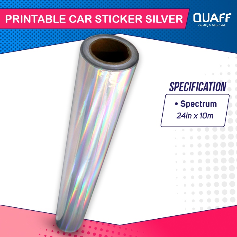 Printable Car Sticker Holographic/Reflective Spectrum QUAFF (24inches x ...
