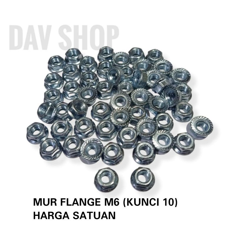 Nut/mur FLANGE 6MM KEY 10 HONDA | Shopee Philippines