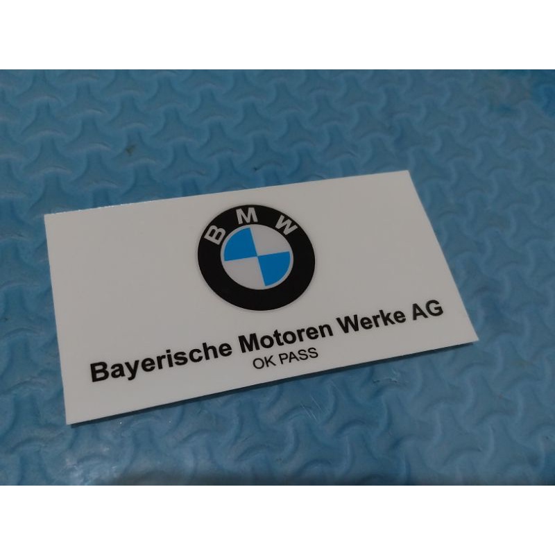 Sticker BMW QUALITY CONTROL OK PASS - STICK ON THE INSIDE | Shopee ...