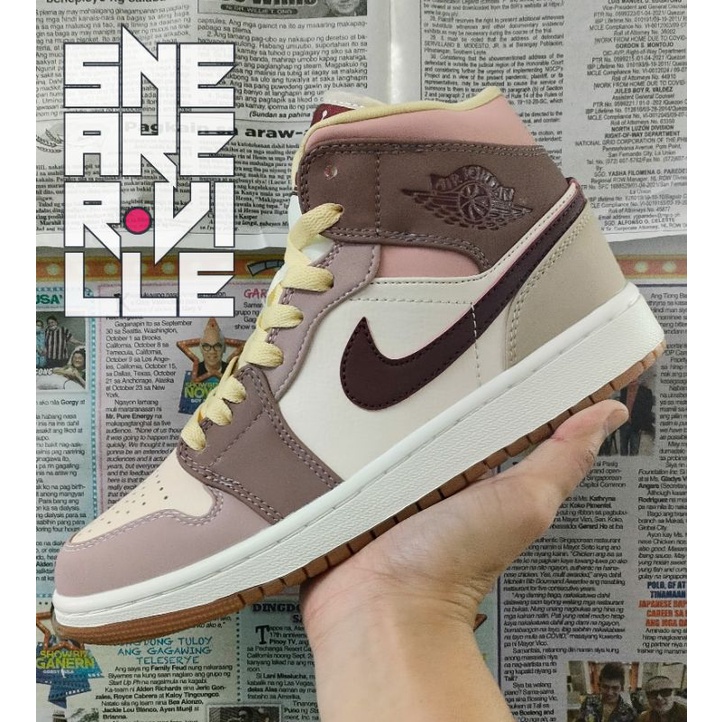 JORDAN 1 MID "DARK PONY SMOKY MAUVE" | Shopee Philippines