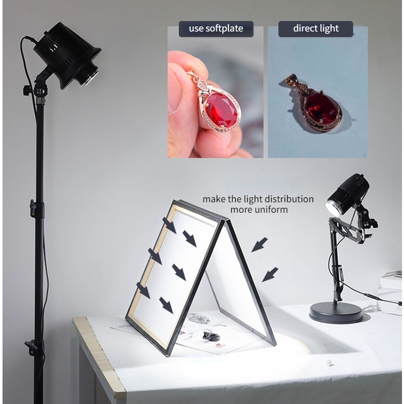 Jewelry Photography Focus Reflector Softplate Shooting Props Foldable ...