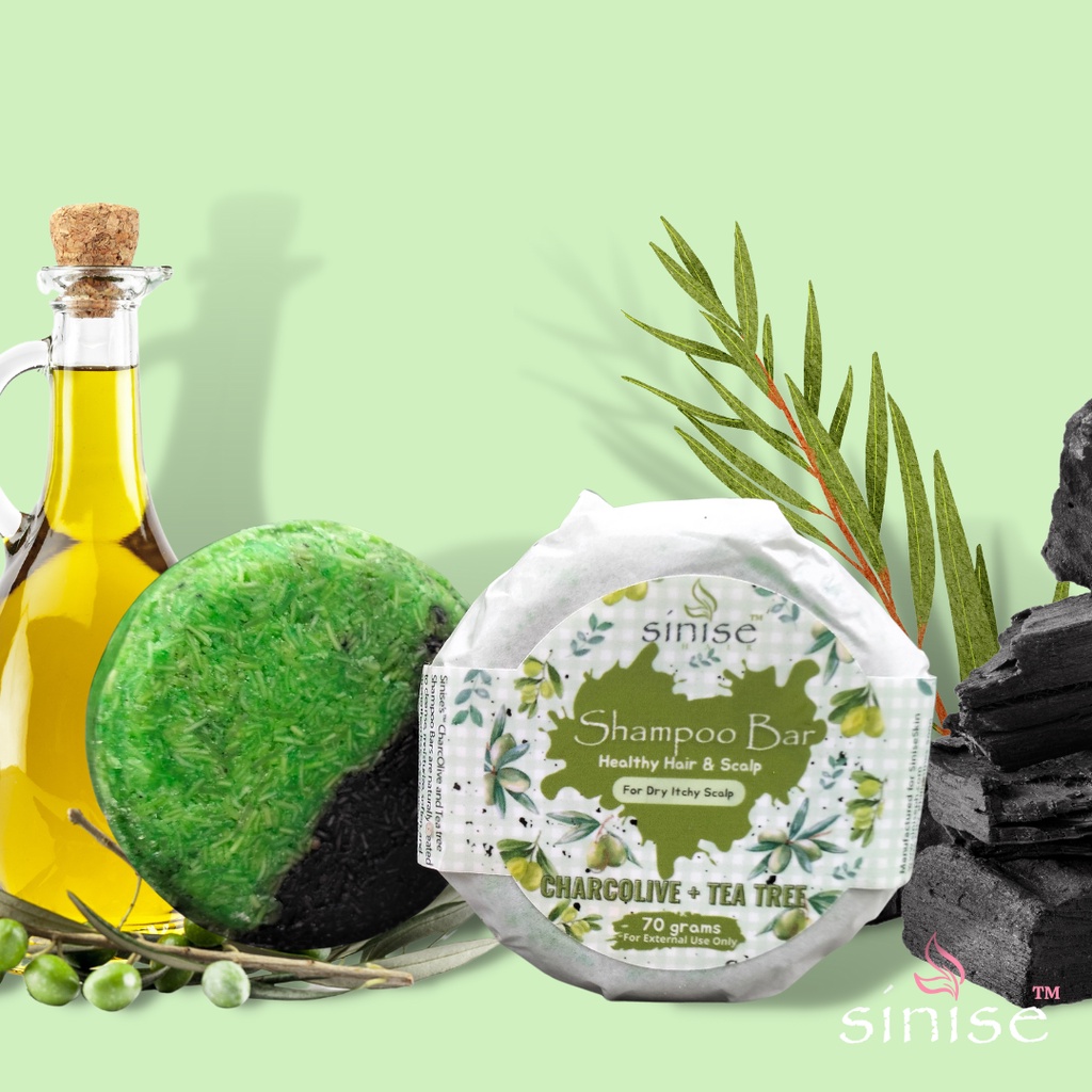 CharcOlive + Tea Tree - Shampoo Bar - ( 70g ) - COD - by Sinise ...