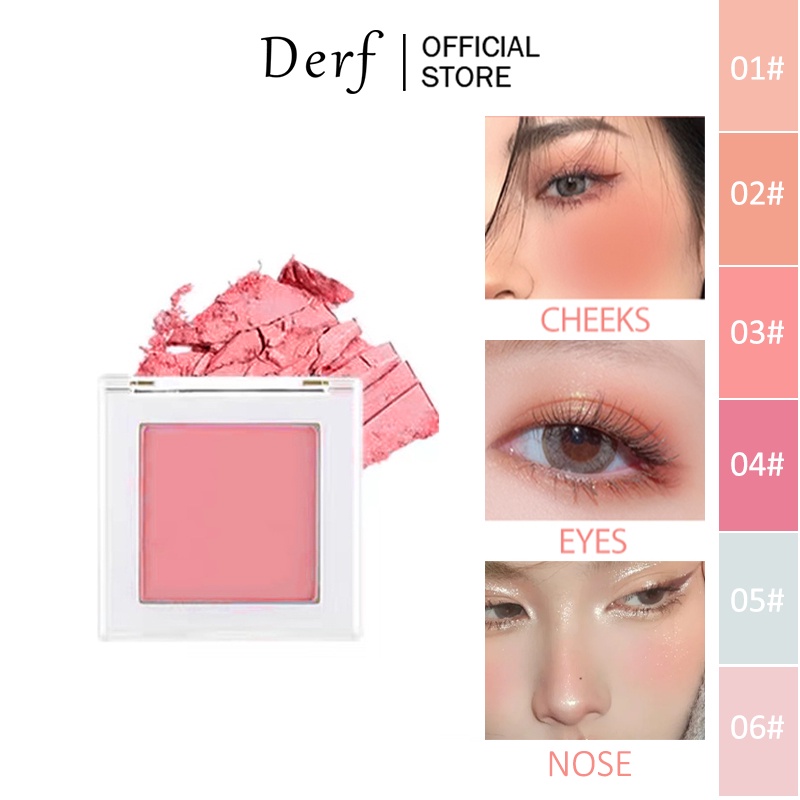 Derf Monochromatic Blush Palette Waterproof Natural Highlighter Contour ...