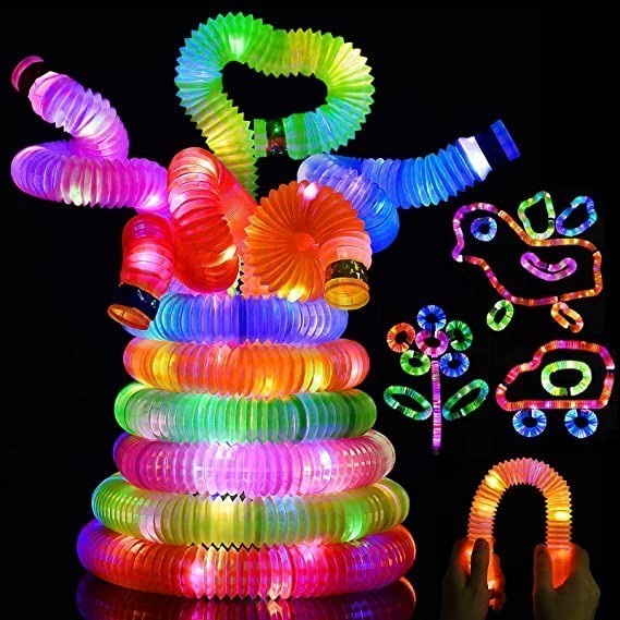 Light Up Pop Pipe Led Pop Tube Kids Toy Light Stick On VIral Stick Hose ...