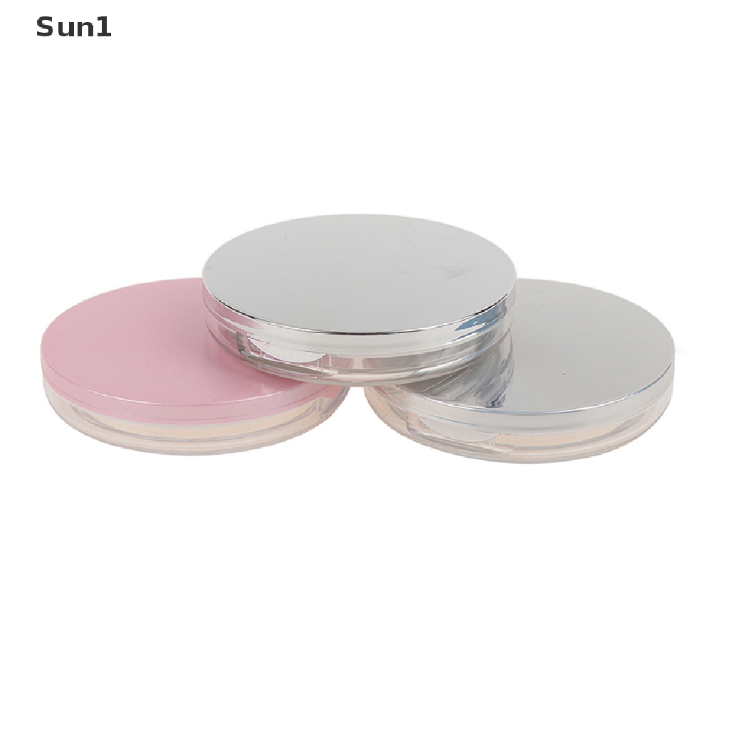 Sun1> Portable Empty Cosmetic Sifter Loose Jar Container Puff Box Case ...