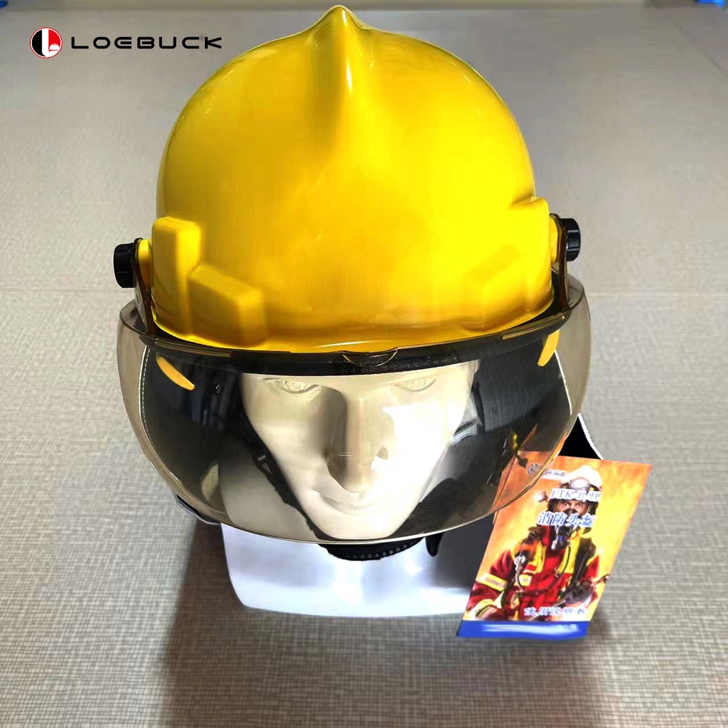 Fire Proof Fireman's Safety Helmet With Goggle Amice Electric Shock ...