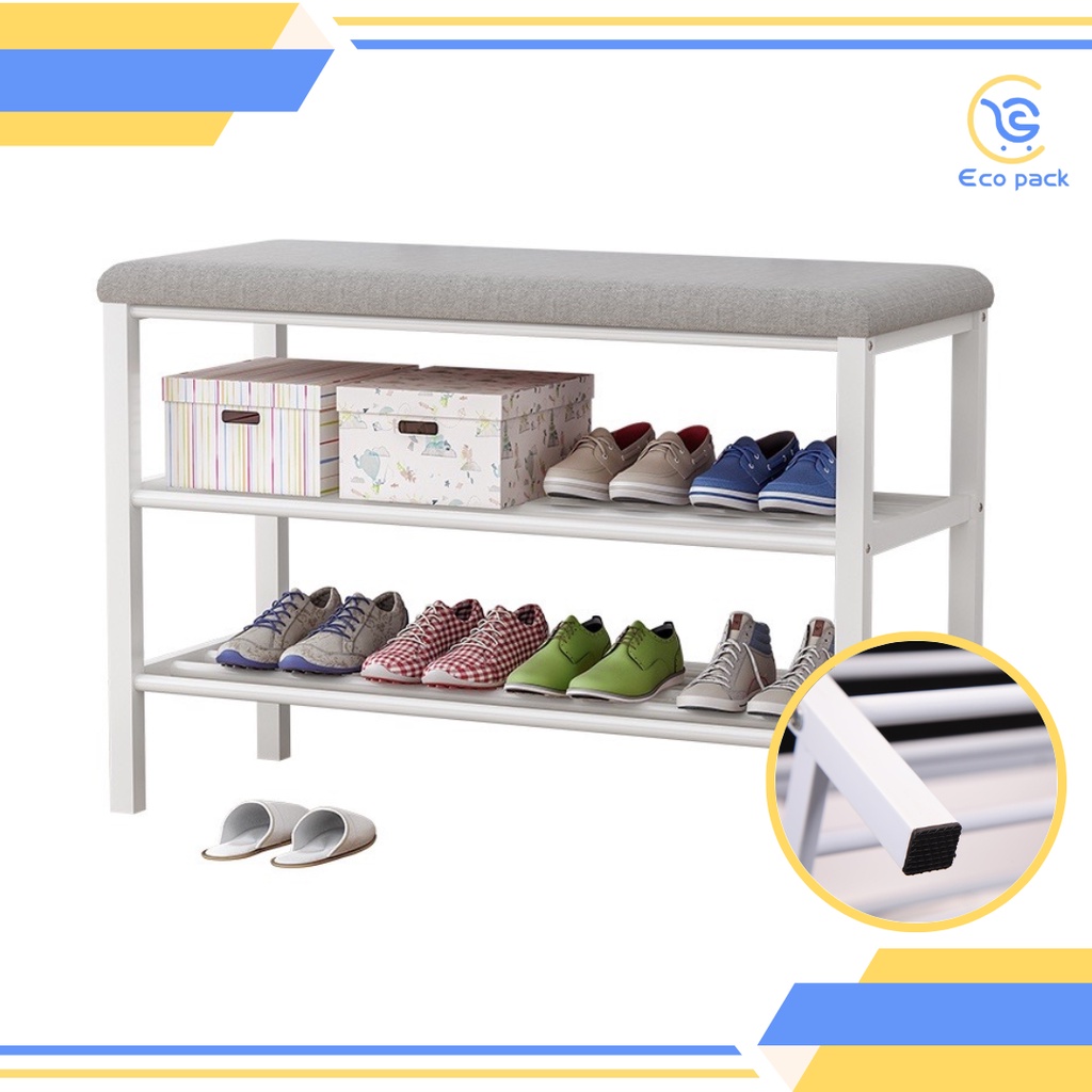2in1 Sofa Storage Benches with Storage Shoe Organizer Stackable Shoes ...