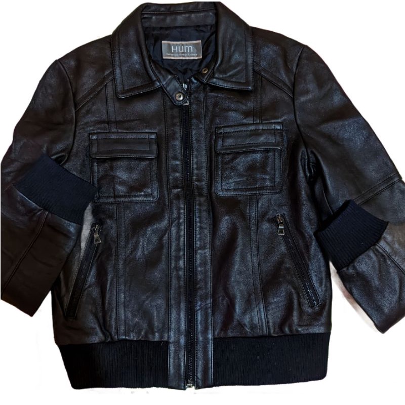Hum brand Sheepskin Jacket (Human United Movement) | Shopee Philippines