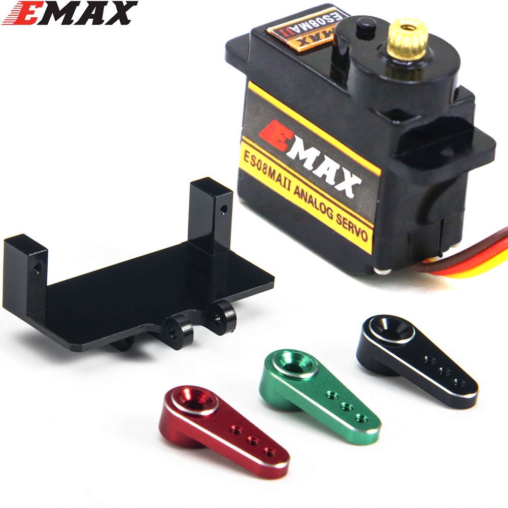 EMax ES08MA II 12g Analog Metal Gear Servo with Mount & 15T Arm for RC ...