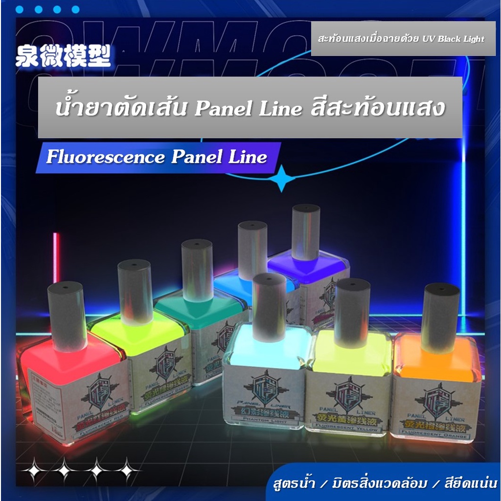Fluorescent Panel Line Accent Color Cut Reflective For Gundam Gunpla ...