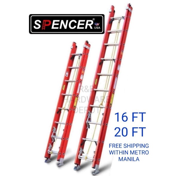 SPENCER USA FIBERGLASS INDUSTRIAL EXTENSION LADDER WITH DOUBLE LOCK 16 ... SPENCER USA FIBERGLASS INDUSTRIAL EXTENSION LADDER WITH DOUBLE LOCK 16 ...
