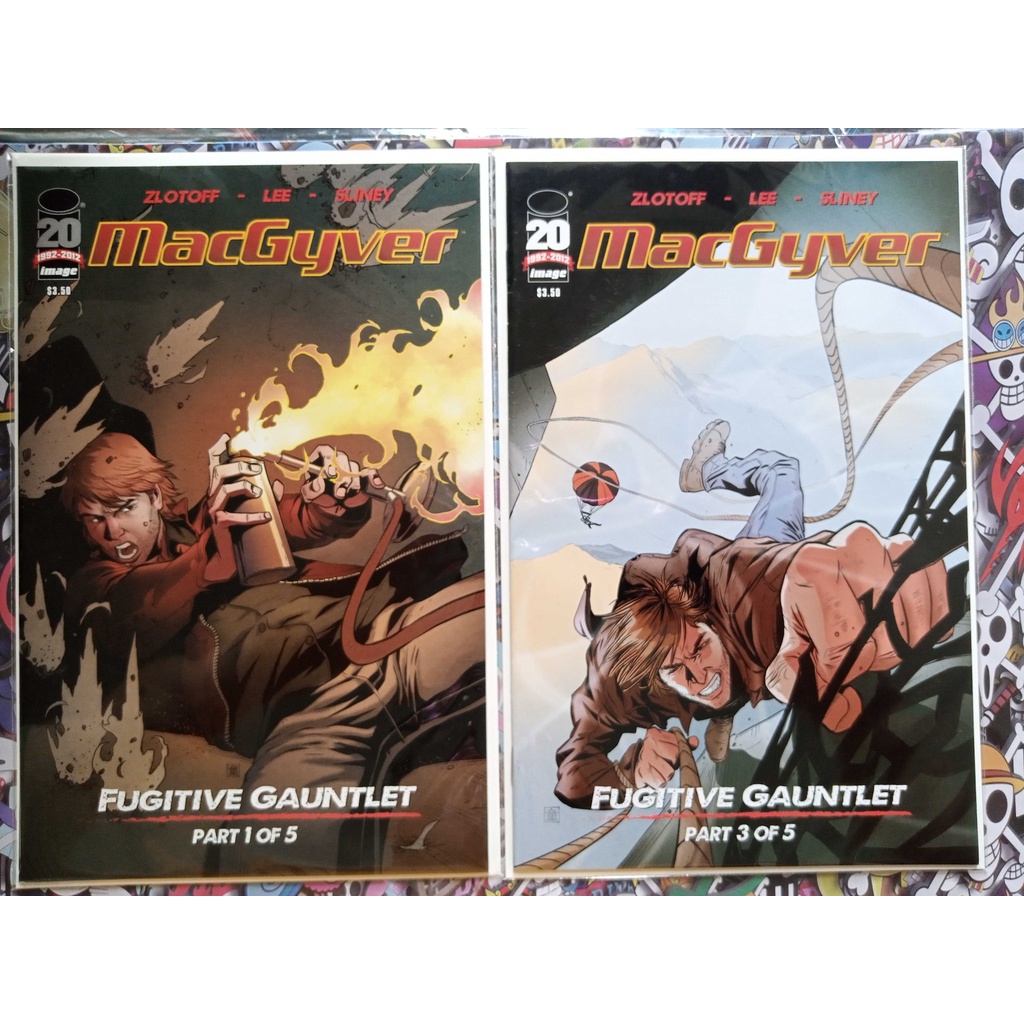 MacGyver Fugitive Gauntlet 1 & 3 Image Comic Book VF 2012 based on TV ...