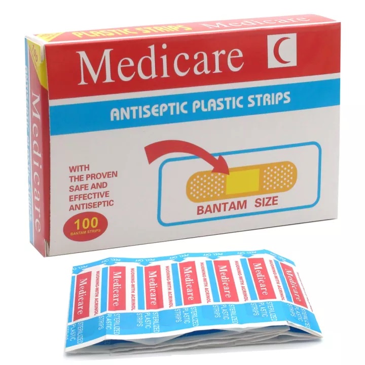 Medicare Antiseptic Plastic Strips First-Aid Band Aid Bandage | Shopee ...