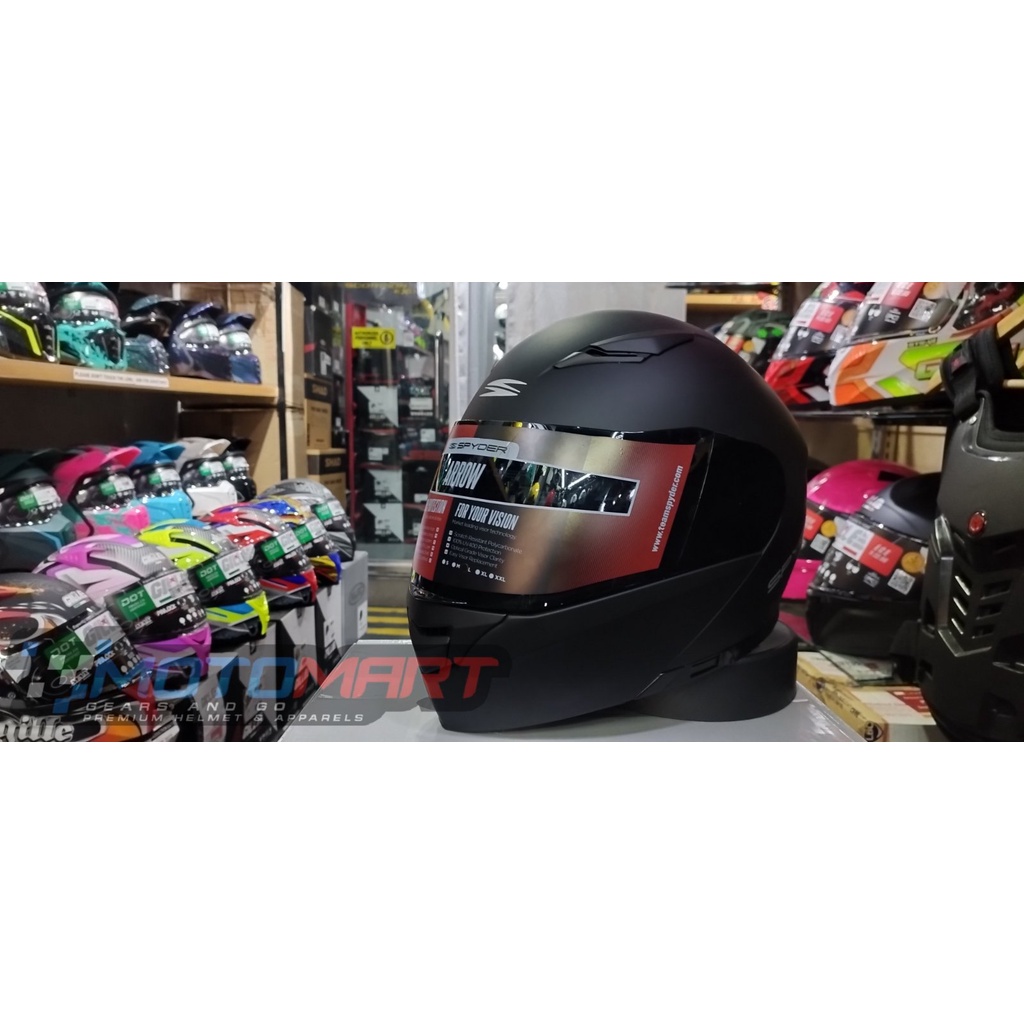 SPYDER HELMET HE ARROW PD 3001M_S (MATTE BLACK SO) | Shopee Philippines