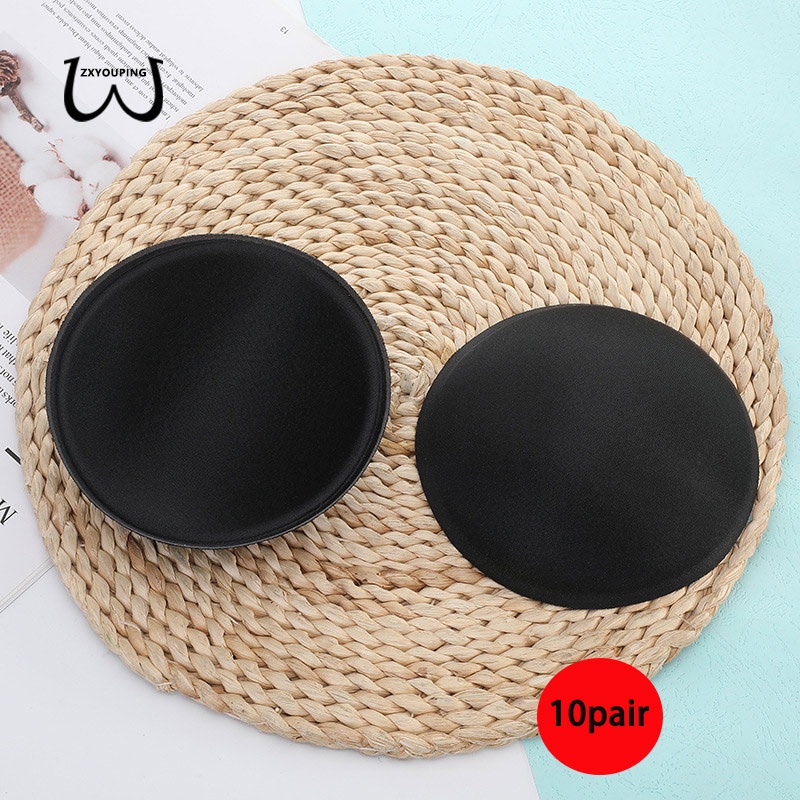 Zxyouping 10 Pairs Sponge Foam Push Up Comfy Round Bra Pads Inserts
