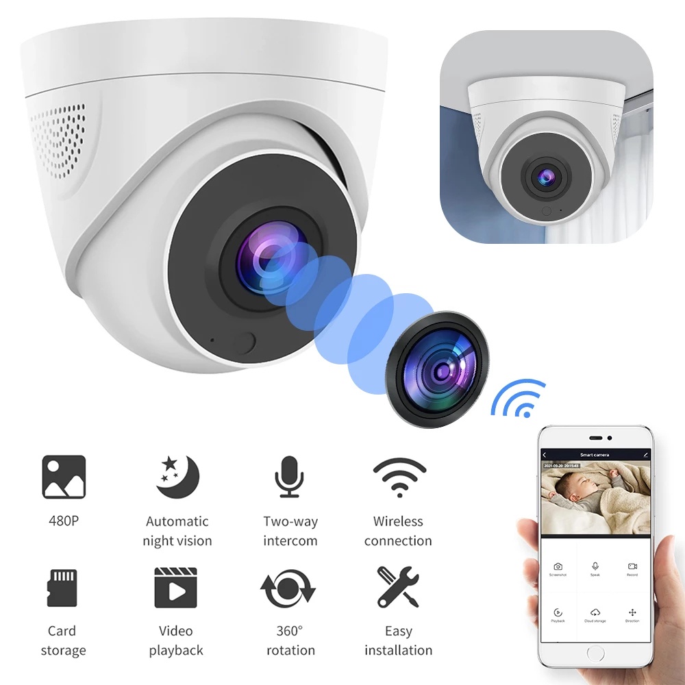 Wifi iP Camera PTZ 1080P AI Human Detect Surveillance Cameras Night ...