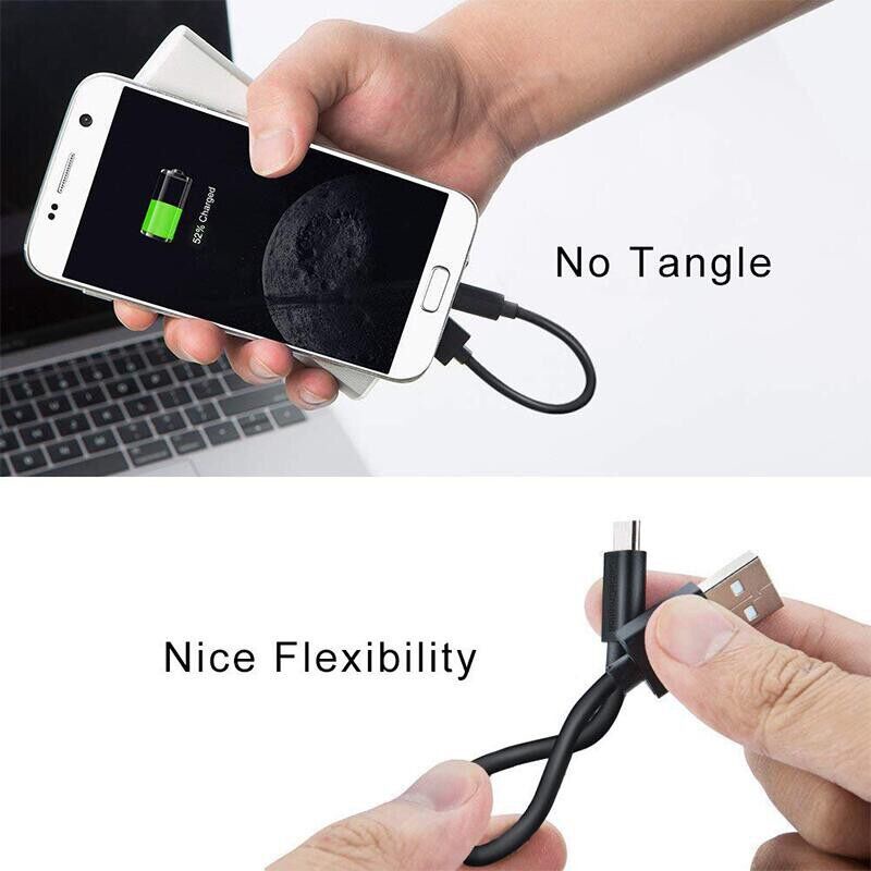 20cm Charger Data Cable Micro USB Power Bank Cable for Android Type-C ...