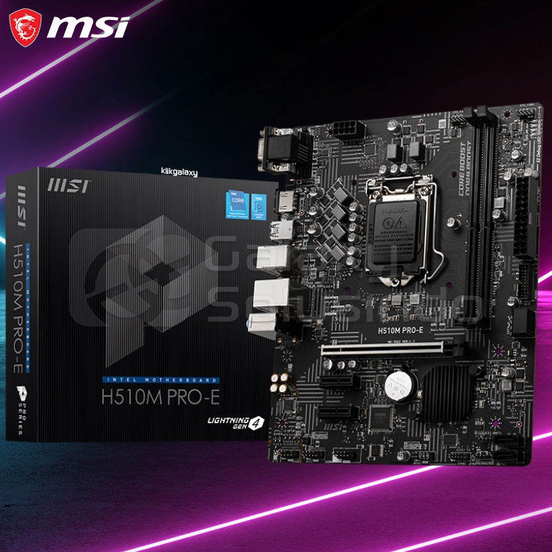 Msi H510M PRO E Intel LGA1200 H510 DDR4 Rocket Lake Motherboard | Shopee Philippines