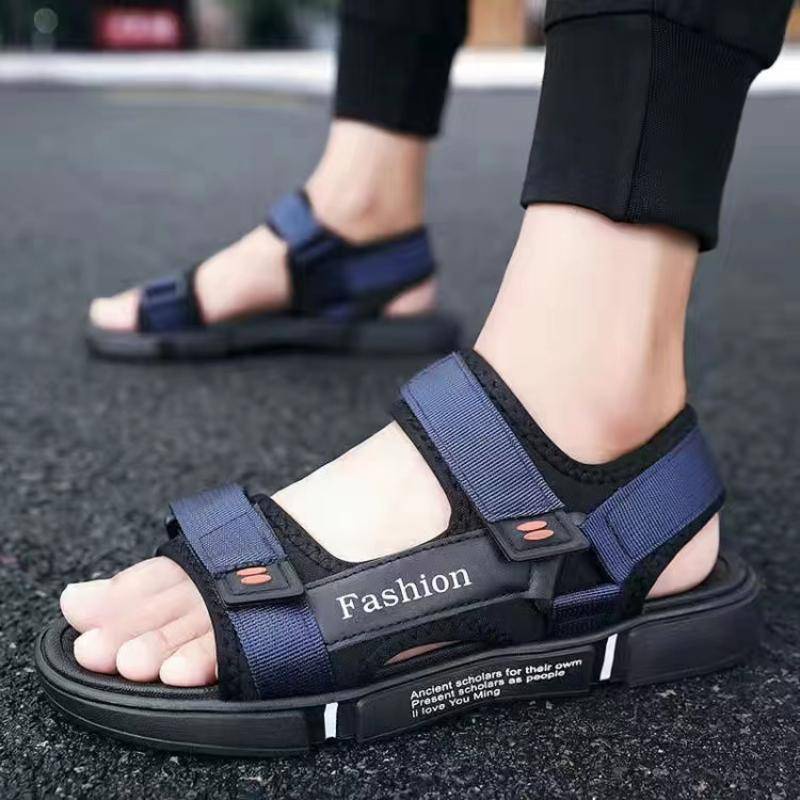 Men Sandals Casual Two Strap Sandles Outdoor Breathable Comfort Non ...