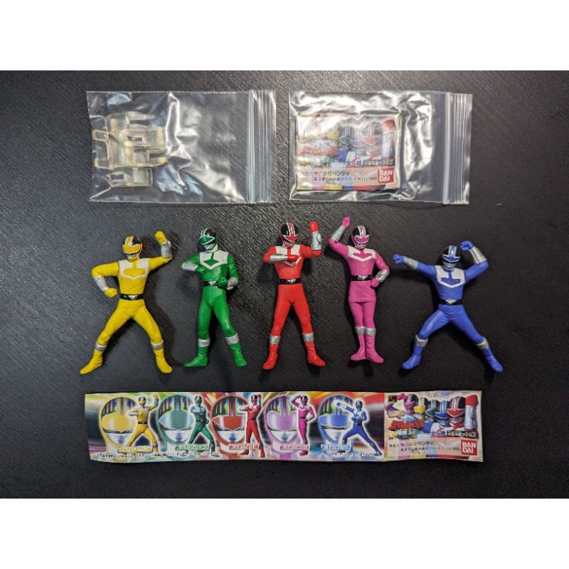 BANDAI GASHAPON HG Super Sentai Mirai Sentai Timeranger Complete Set ...