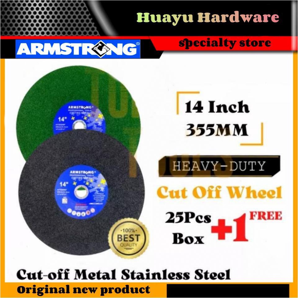 ARMSTRONG CUTTING DISC 14’’ (BLACK&GREEN) | Shopee Philippines