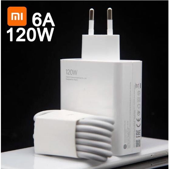120W Xiaomi HyperCharge Charger Turbo Charging Adapter Original 6A USB ...