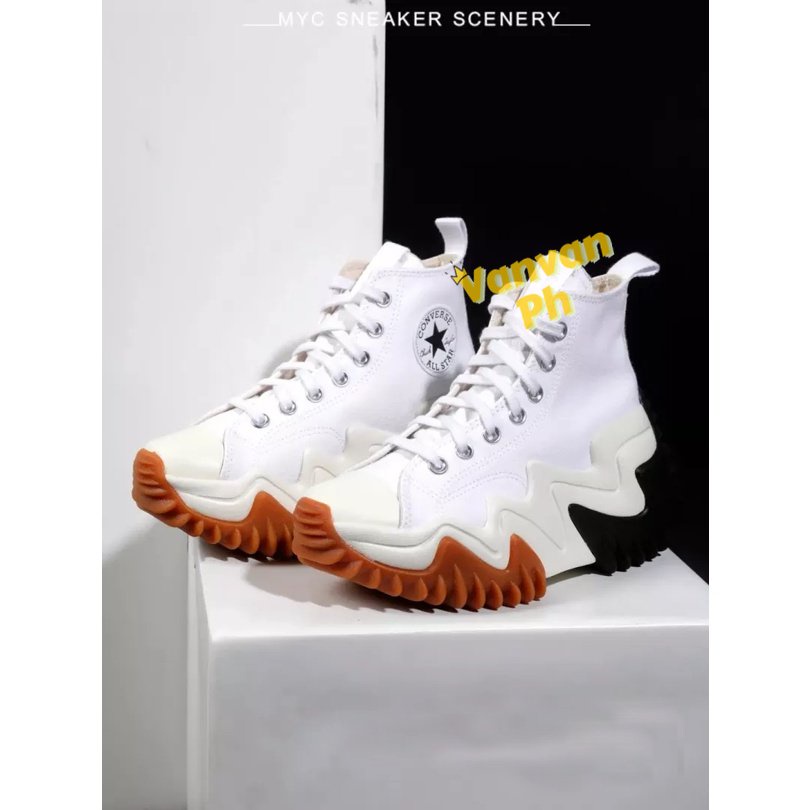 Korean Fashion Converse Run Star Motion High Top Canvas Shoes Wedge ...