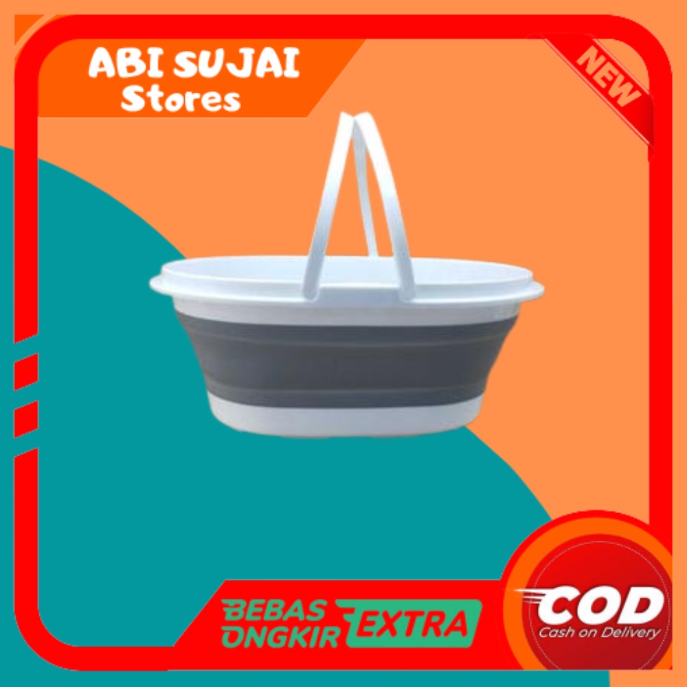 Absj -Baskom Bucket Folding Tub Portable Washing Clothes Laundry Water ...