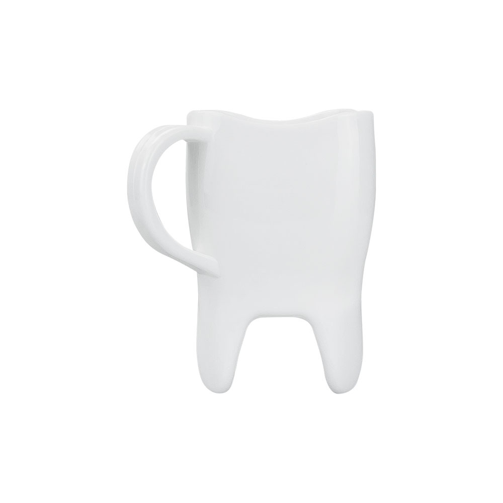 Tooth Shaped Creative Plastic Milk Mug Dental Gifts Water Cups Coffee ...