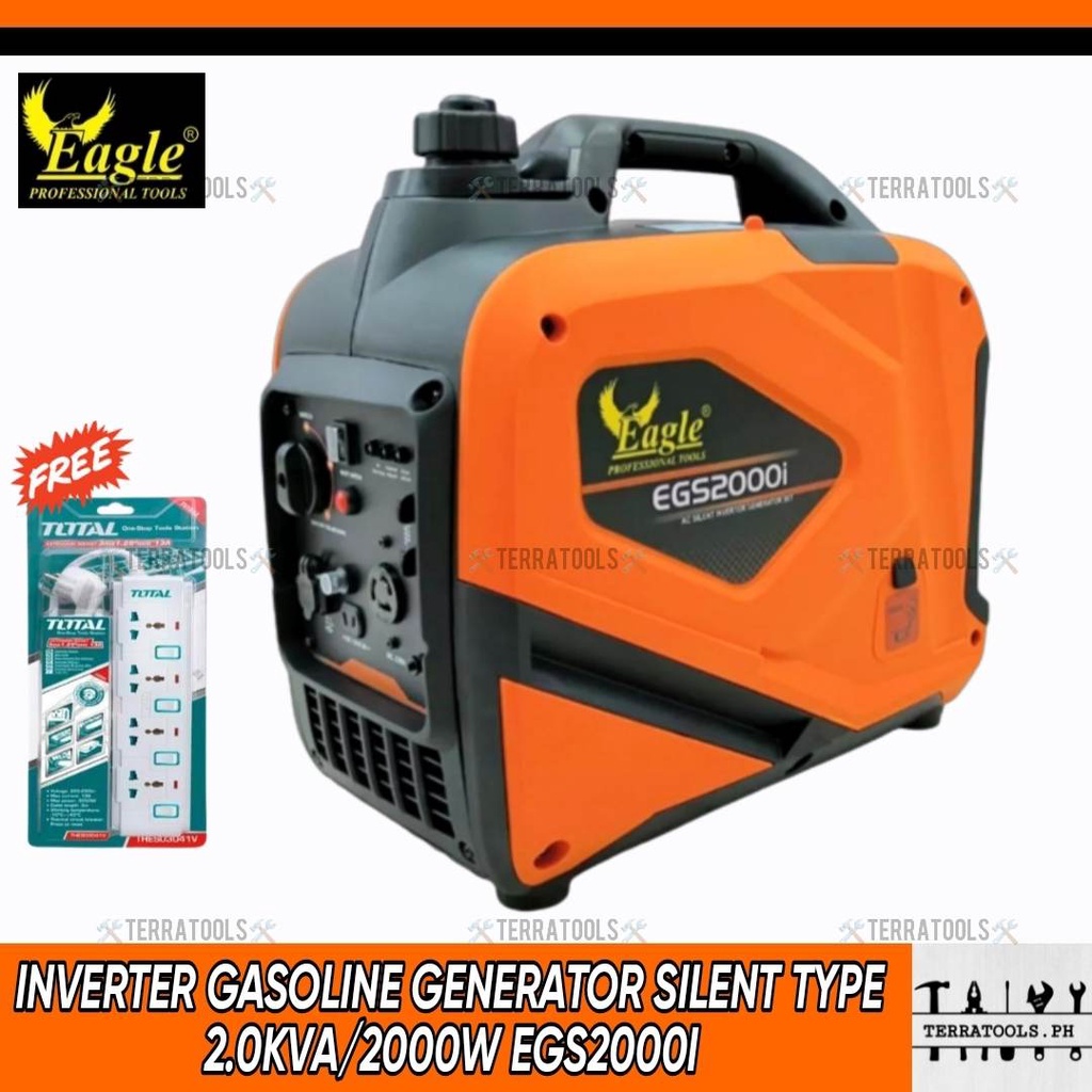 EAGLE 2.0KVA/2000W Inverter Gasoline Generator Silent Type EGS2000I ...