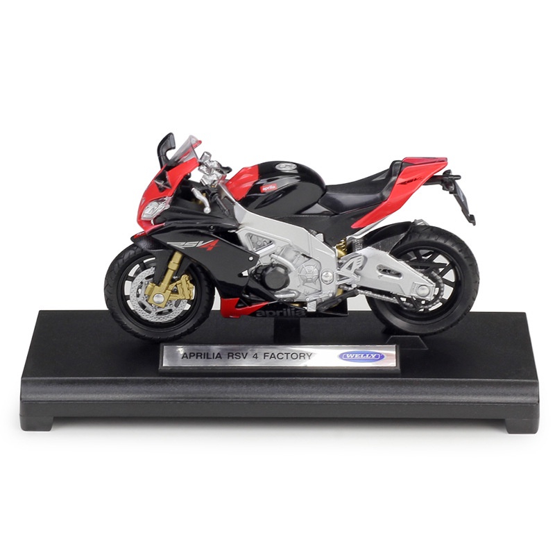 ﹍Welly 1:18 Motorcycle Models aprilia RSV4 RSV 4 Factory Alloy ...