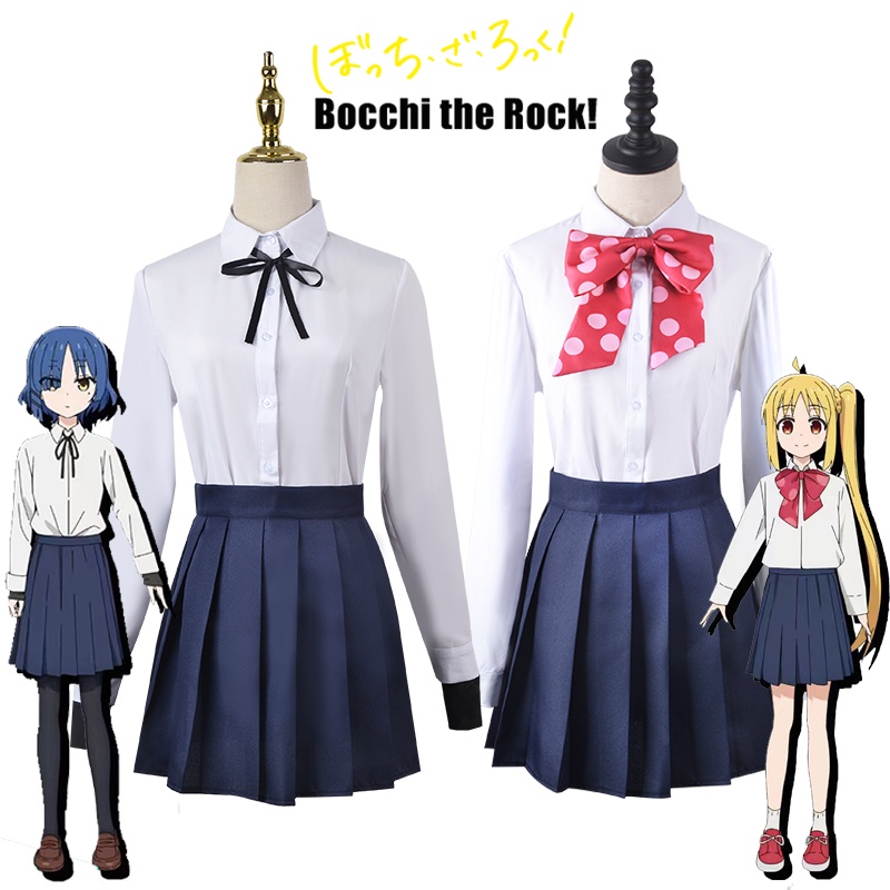 Bocchi the Rock cos Gotou Hitori Kita Ikuyo Shirt Skirt School Sailor ...
