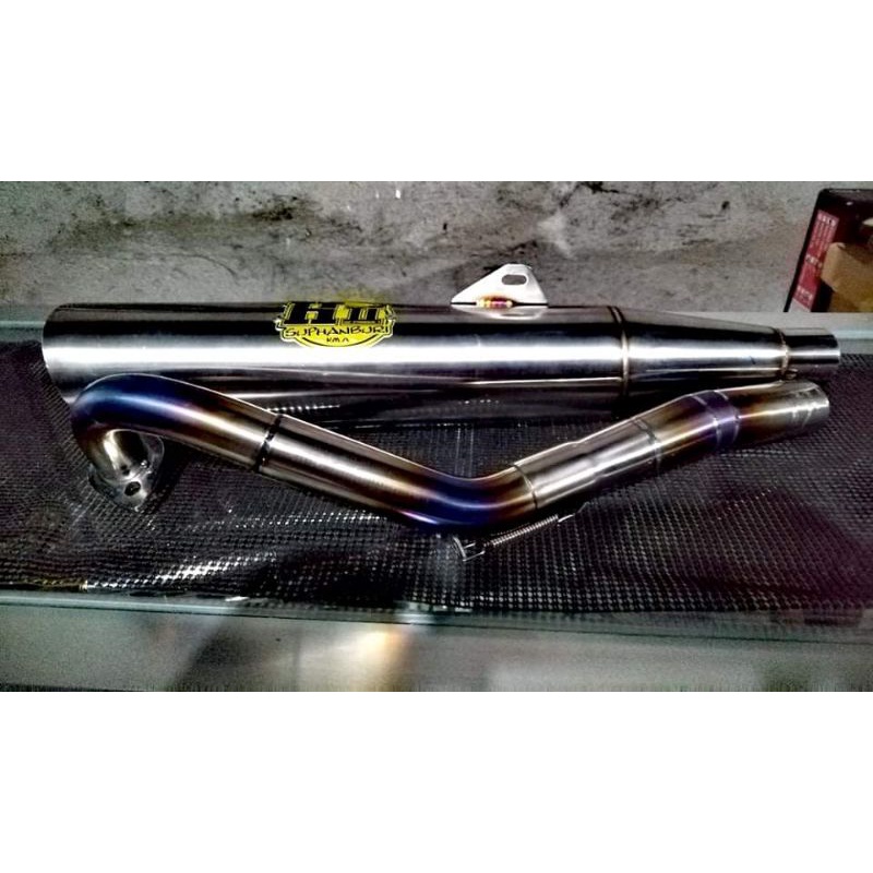 W125 H2 pipe stainless titanium elbow 66 loud | Shopee Philippines