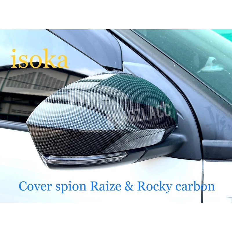 Raize / ROCKY 2020 2022 CARBON KILAT CAR MIRROR COVER | Shopee Philippines