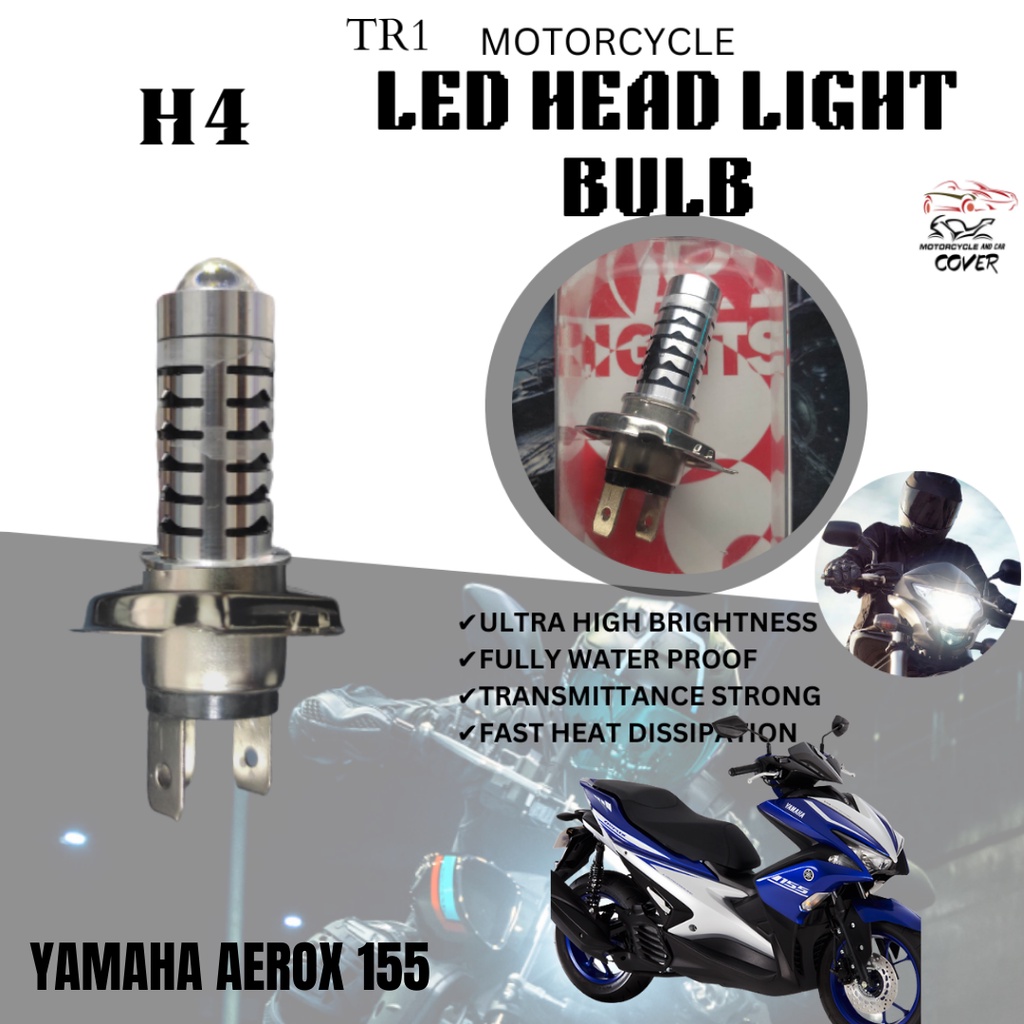 Motorcycle Headlight H4 LED TR1 For YAMAHA AEROX 155 | Moto LED ...