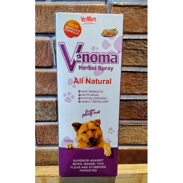 Venoma Anti Tick and Flea, Antifungal and Hypoallergenic Herbal Spray ...
