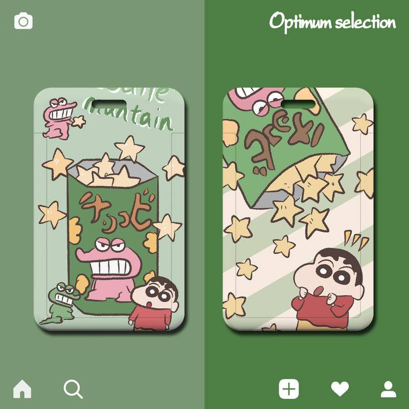 Crayon Shinchan card cover cartoon protective case ins card holder cute ...