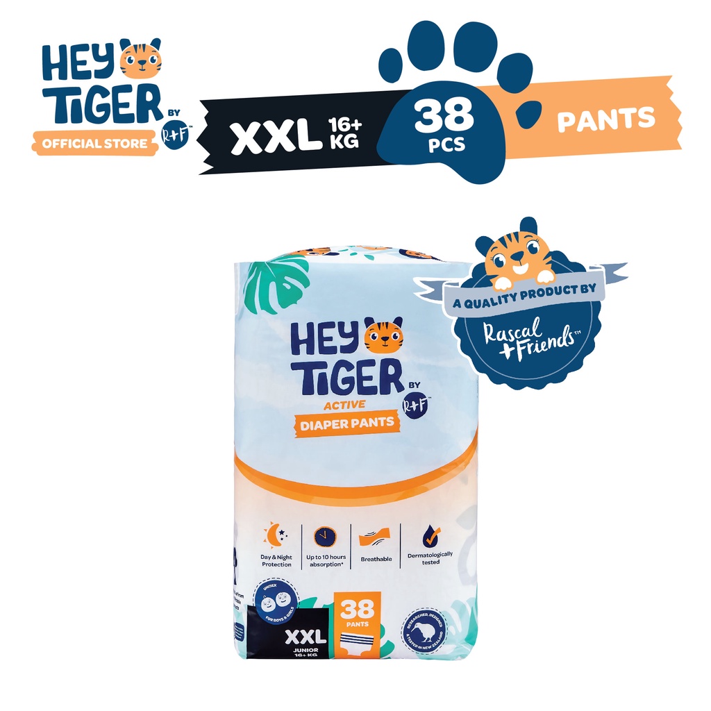Hey Tiger Diaper Pants, Jumbo Pack - XXL | Shopee Philippines