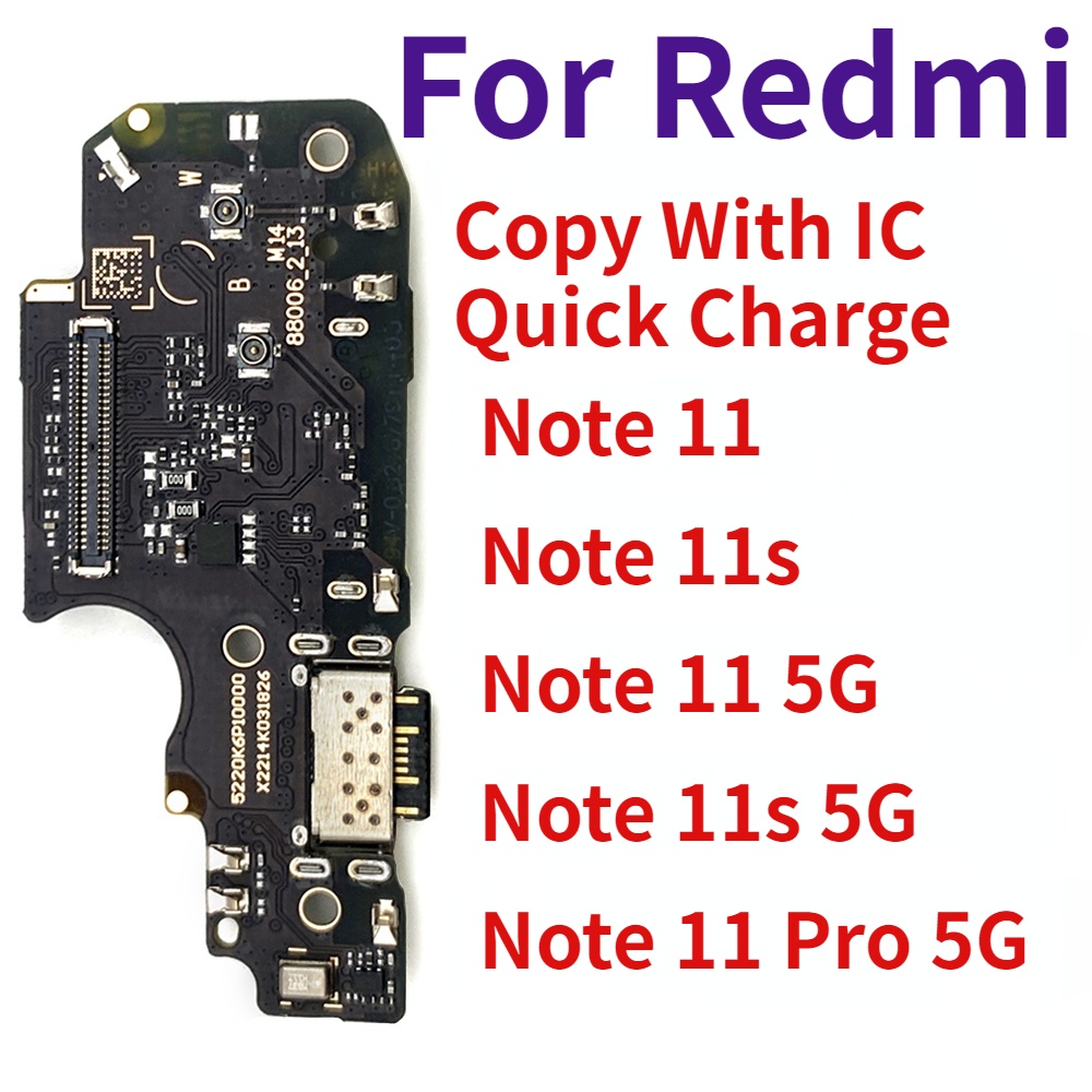 For Redmi Note 11 Pro 11s 4G 5G New Charger Board PCB Flex Global USB ...