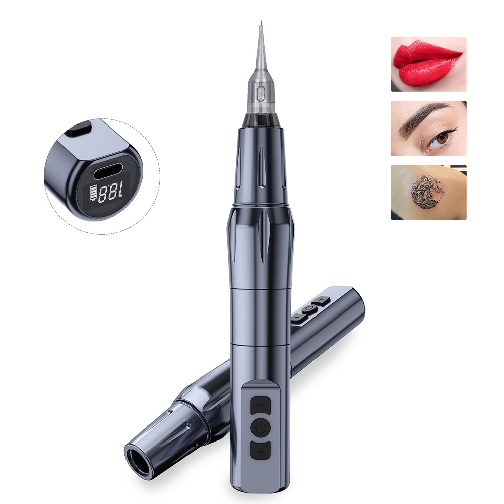Wireless Tattoo Machine Pen Professional Micropigmentation Semi ...