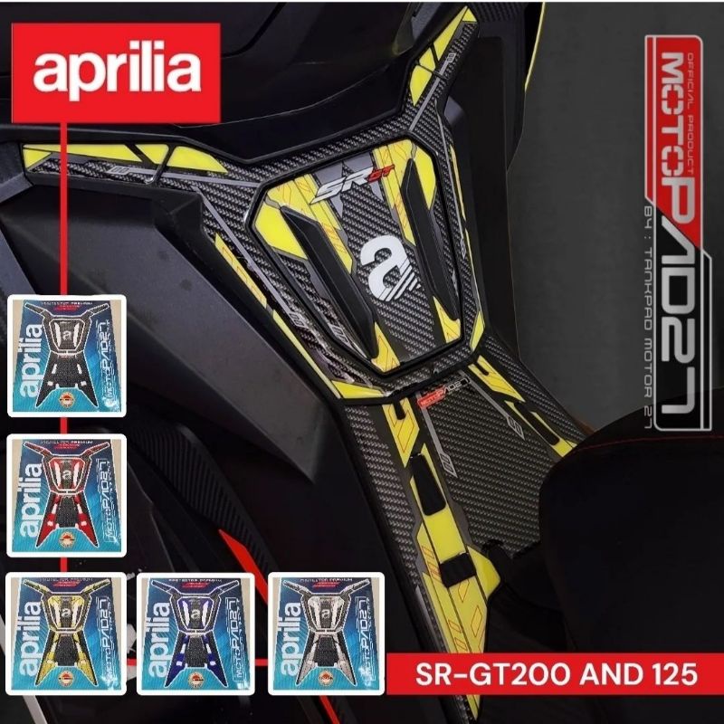 Aprilia SR GT200 PREMIUM Deckpad Embossed Resin Sticker | Shopee ...